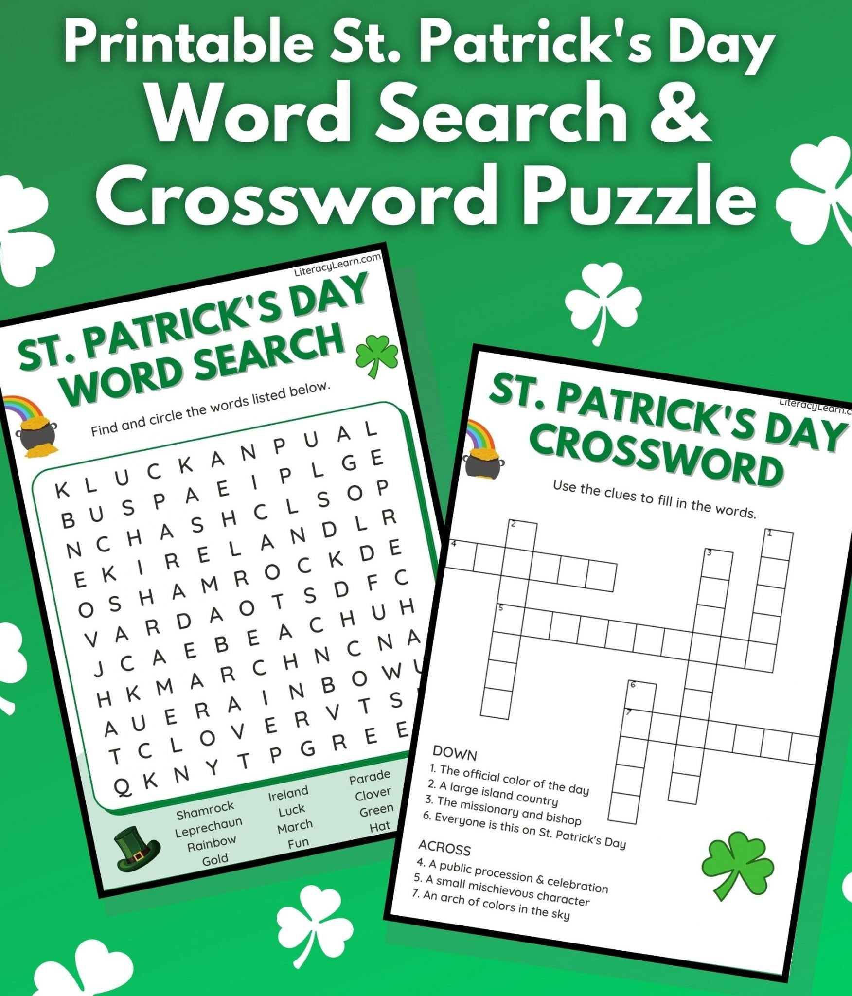 5 CVC Word Searches - Free Printables! - Literacy Learn