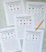 5 CVC Word Searches - Free Printables! - Literacy Learn