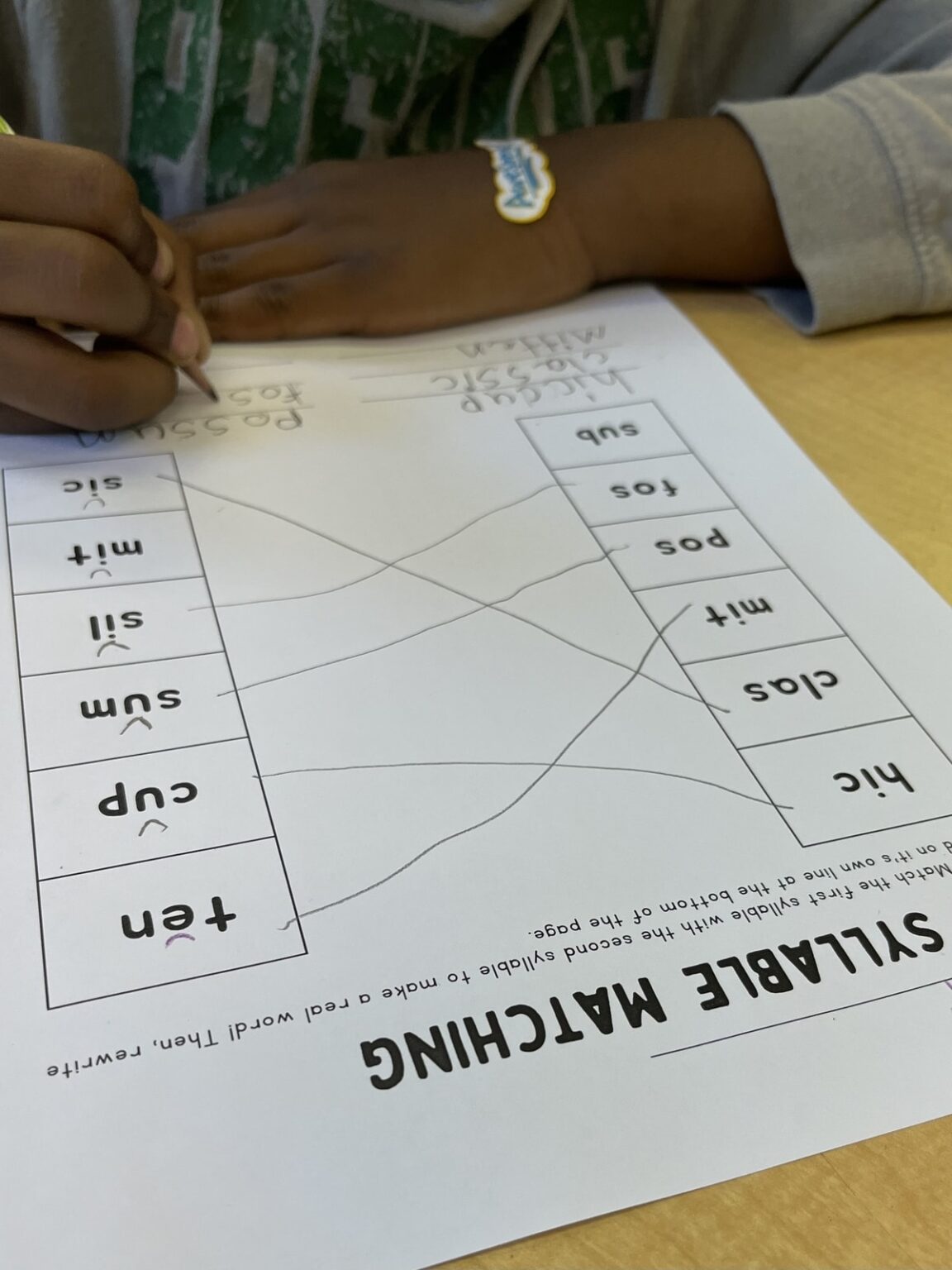 Syllable Division Practice with VCCV Words: 3 Free PDFs - Literacy Learn