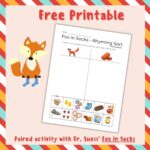 Fox in Socks Rhyming Sort - Free Worksheet - Literacy Learn