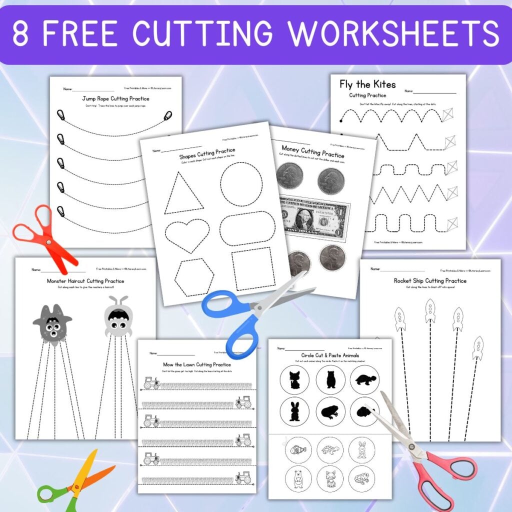 Scissor Skills & Cutting Practice: 8 Free Printables - Literacy Learn
