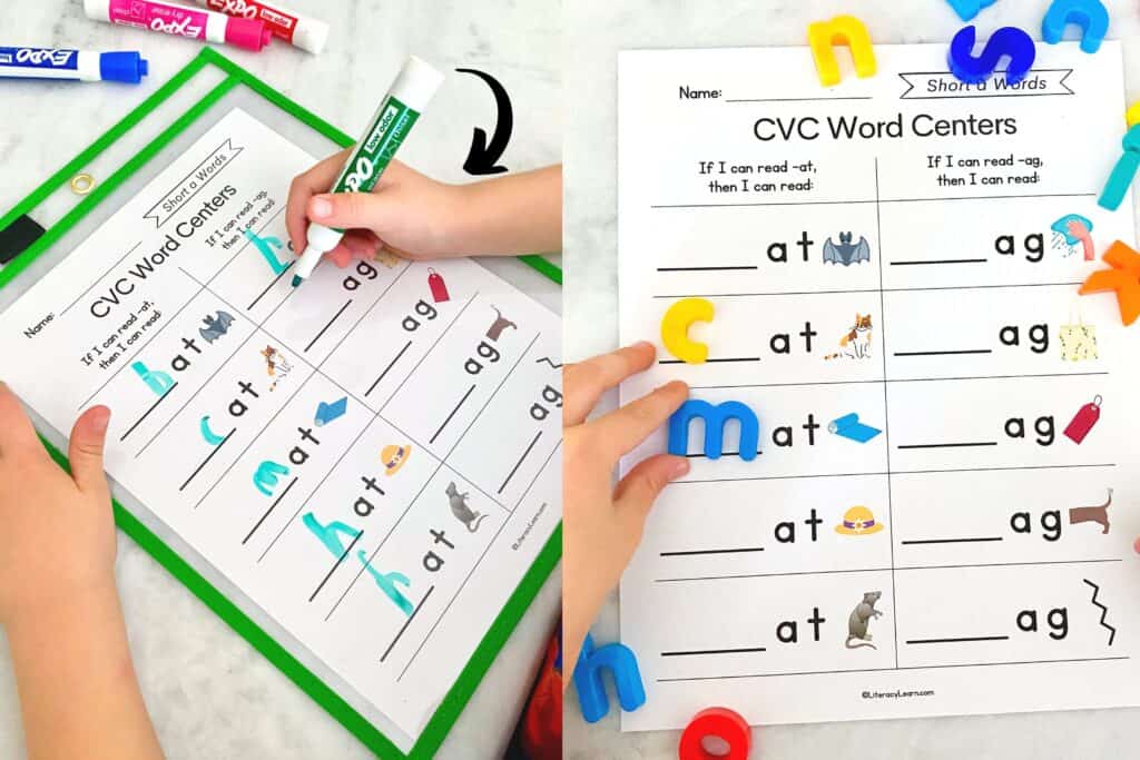 105+ CVC Word Families - List & Free Anchor Chart - Literacy Learn