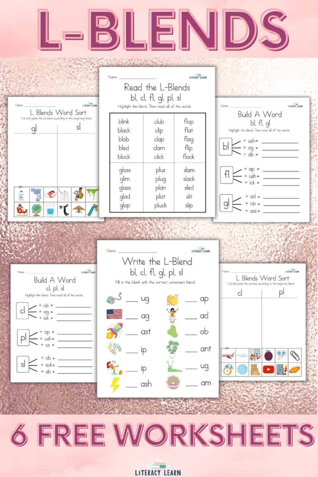 L-Blends Worksheets (6 Free Printables!) - Literacy Learn