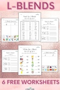 L-Blends Worksheets (6 Free Printables!) - Literacy Learn