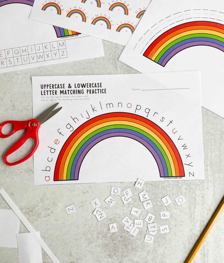 Uppercase & Lowercase Letters Practice Worksheet - Literacy Learn