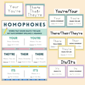 Free Homophone Worksheets for Teaching Homophones - Literacy Learn