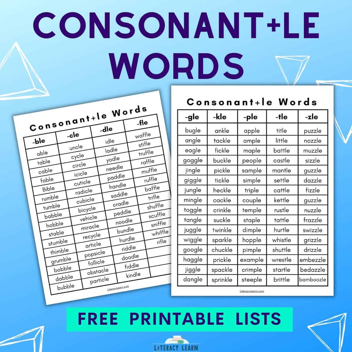 Consonant le Archives Literacy Learn