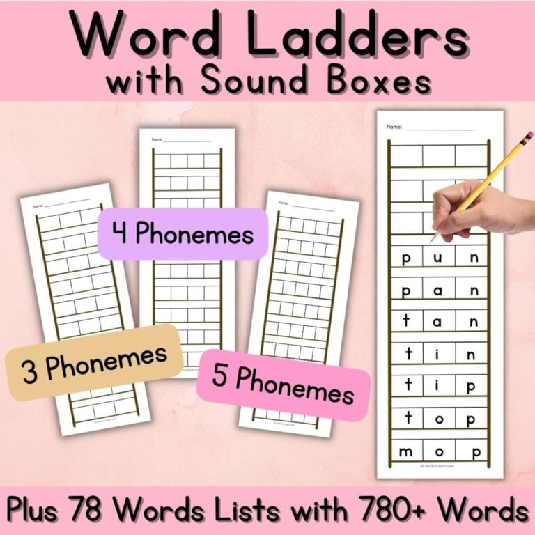 All About Word Ladders - Plus Free Printables - Literacy Learn