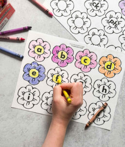 Spring Flowers Word Building - FREE Printables - Literacy Learn