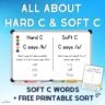 All About Hard C and Soft C Words: Free Worksheet - Literacy Learn