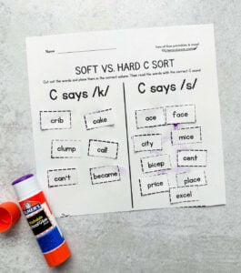 All About Hard C and Soft C Words: Free Worksheet - Literacy Learn