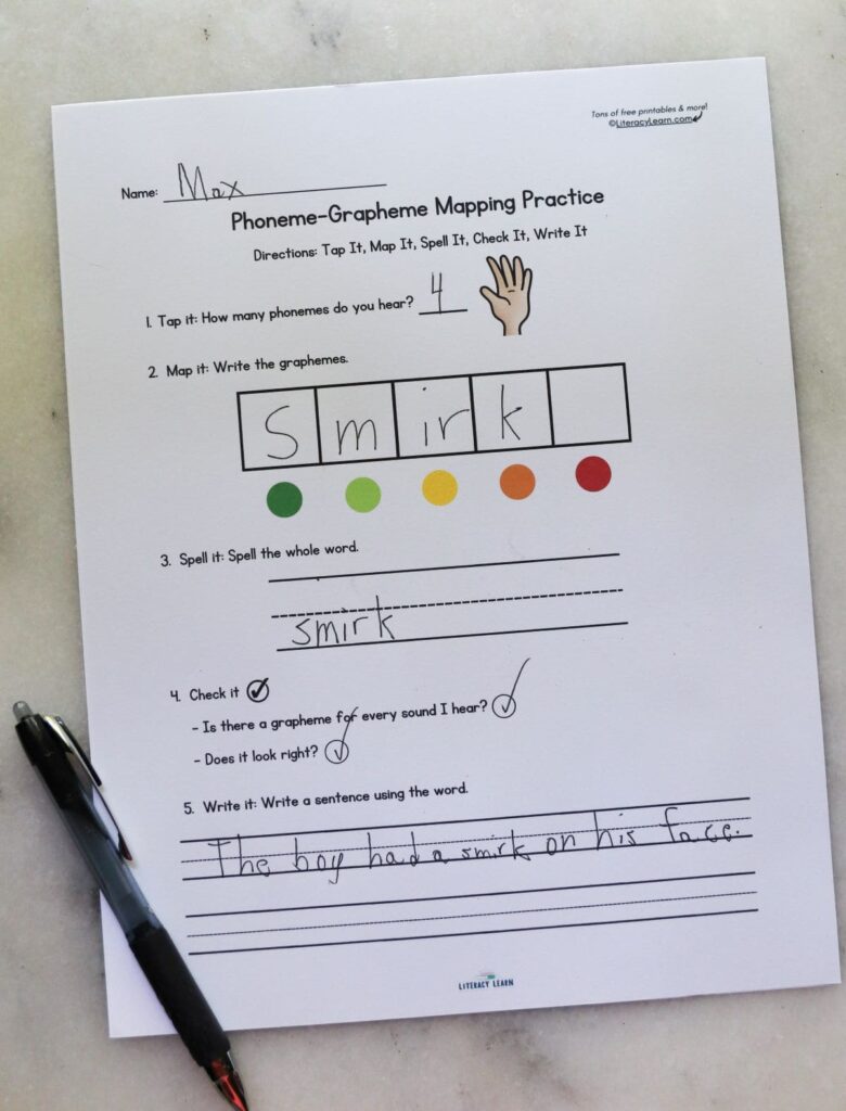 All About Orthographic Mapping + FREE Worksheets - Literacy Learn