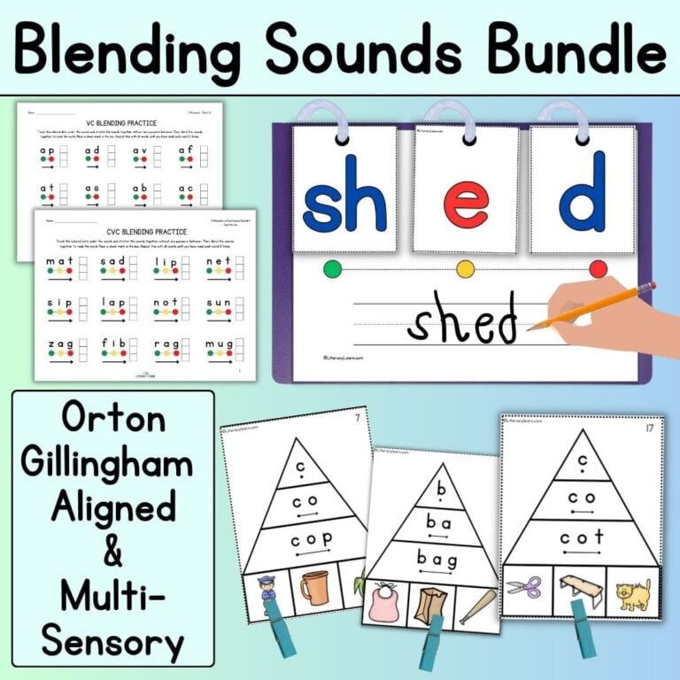 Blending Sounds: Teaching Tips + Free Printable - Literacy Learn