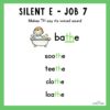 The 9 Jobs of Silent E: Teaching Tips & Free Sort - Literacy Learn
