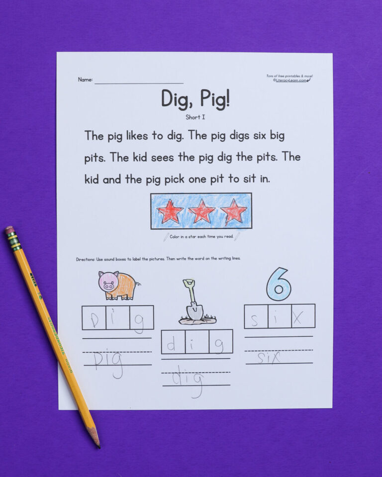 Free CVC Word Decodable Stories for Reading & Spelling - Literacy Learn