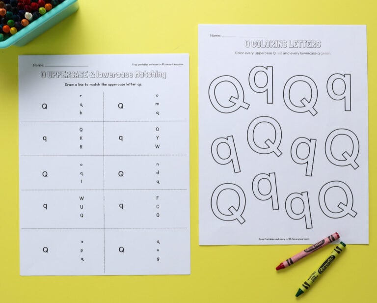 11 Letter Q Worksheets - Free Printables! - Literacy Learn