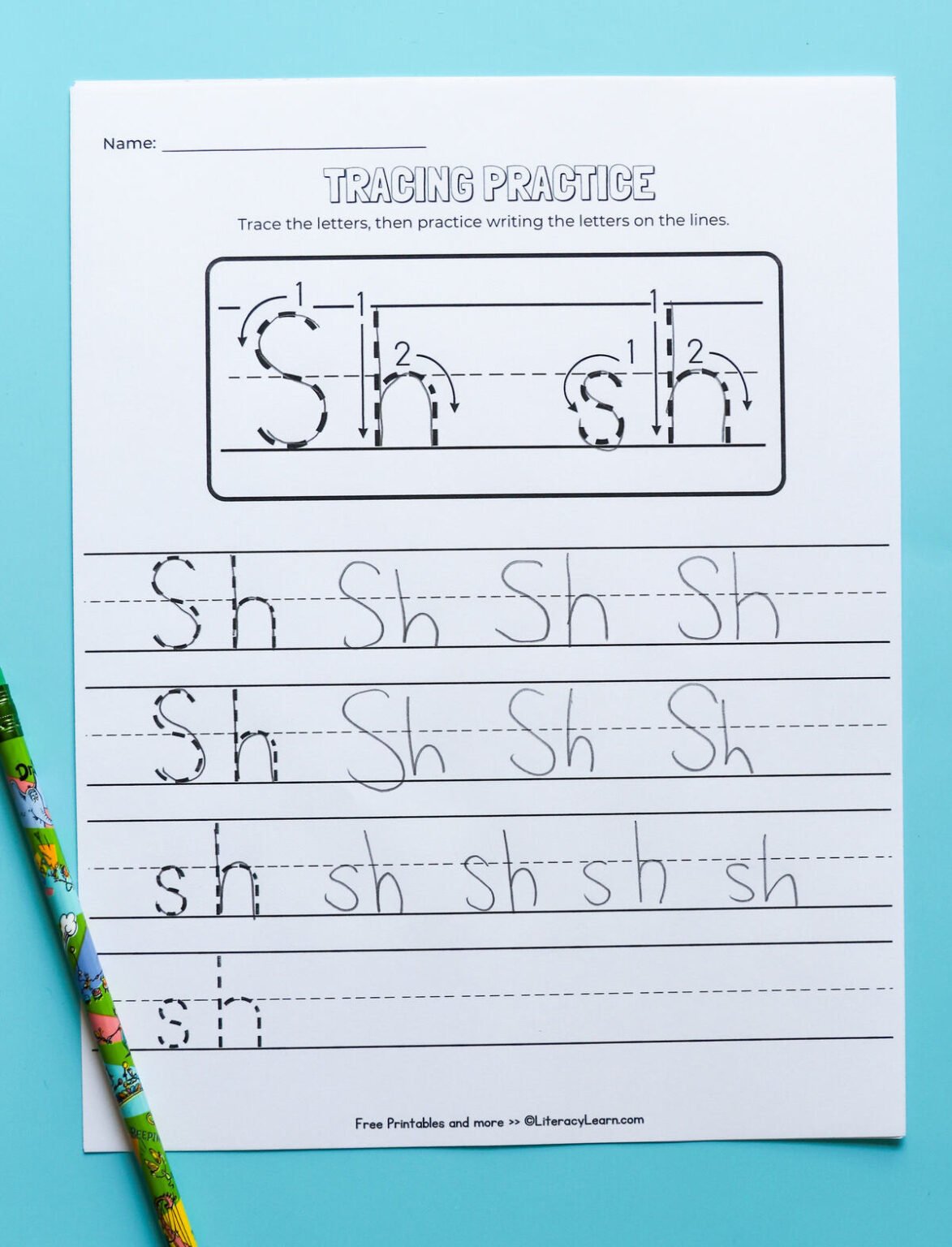 7 SH Worksheets for Digraph Learning - Literacy Learn