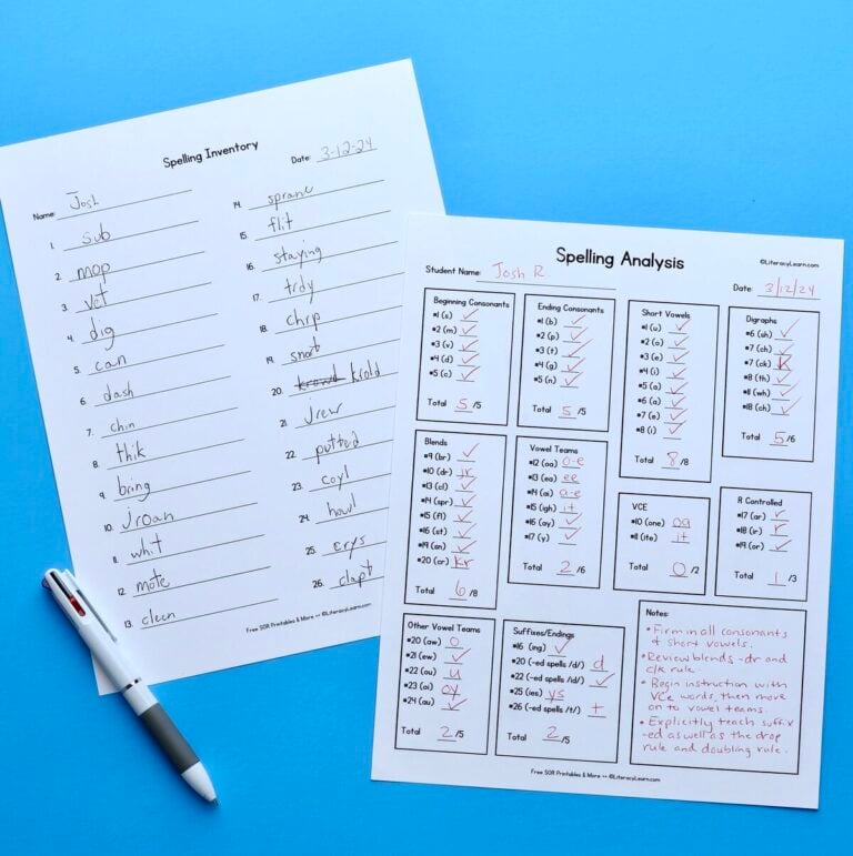 Free Spelling Inventory + Tips for Using Them - Literacy Learn
