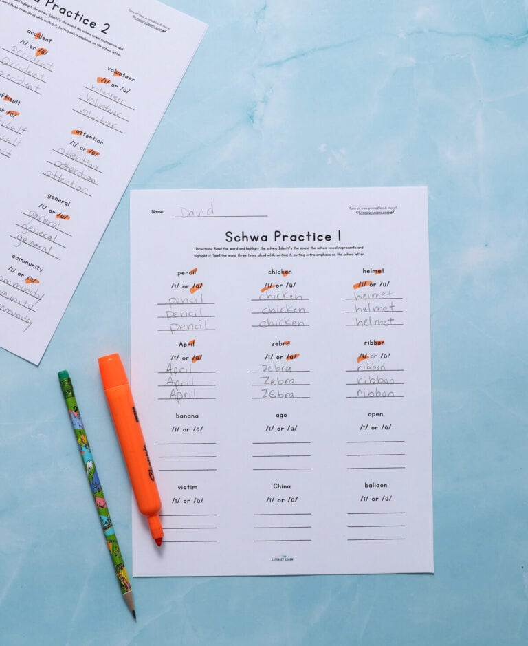 The Schwa Sound: What It Is & How to Teach It - Literacy Learn