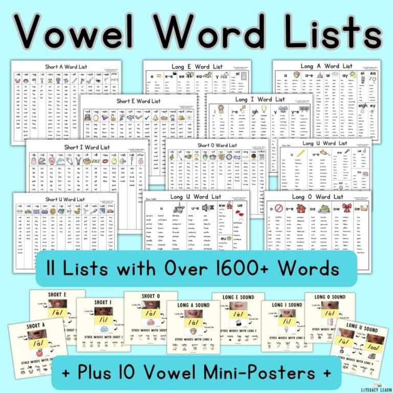 125+ Short I Words (Free Printable List) - Literacy Learn