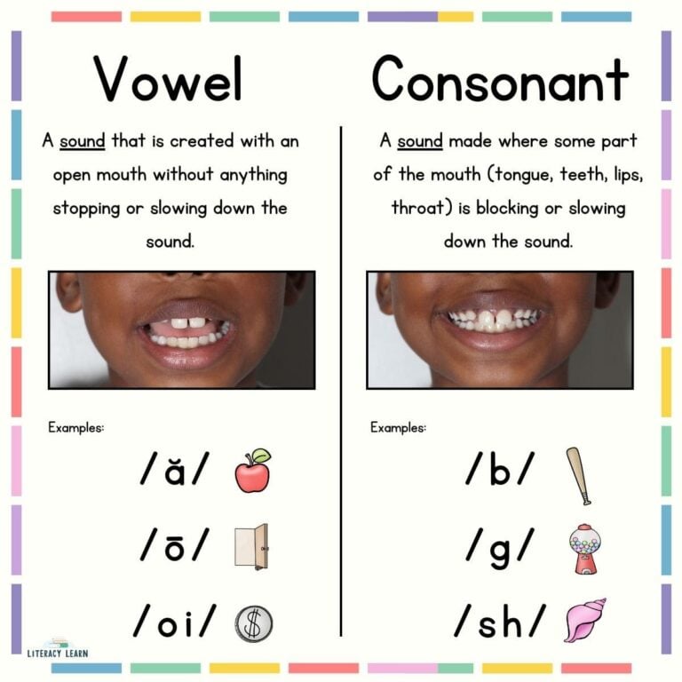 The Differences Between Vowels and Consonants - Literacy Learn The Differences Between Vowels and Consonants - Literacy Learn