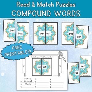 Winter Read & Match Compound Words: Free Printables - Literacy Learn