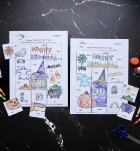 FREE Halloween Read & Match Puzzles (CVC & Magic e) - Literacy Learn