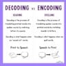 Decoding & Encoding: What Are the Differences? - Literacy Learn
