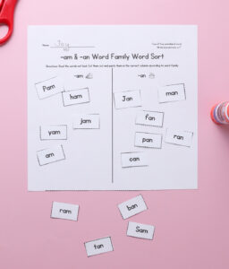 -An Word Family Worksheets: 7 FREE Printables! - Literacy Learn
