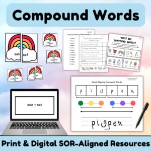 Winter Read & Match Compound Words: Free Printables - Literacy Learn