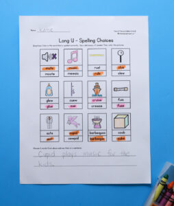 Long U Worksheets: 5 Free Printables - Literacy Learn