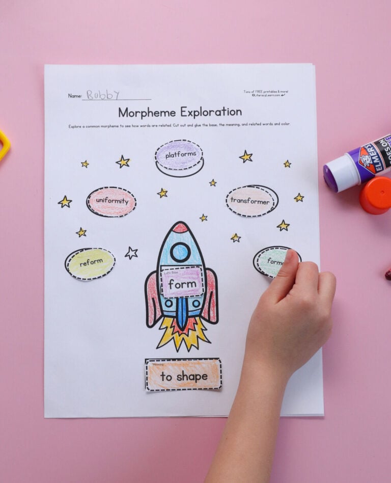 Morpheme Exploration: 2 Free Printables - Literacy Learn