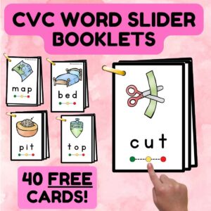 CVC Word Booklets for Reading Fluency - 5 FREE Printables! - Literacy Learn