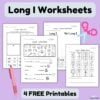 Long I Worksheets: 4 Free Printables - Literacy Learn