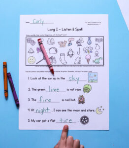 Long I Worksheets: 4 Free Printables - Literacy Learn
