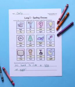 Long I Worksheets: 4 Free Printables - Literacy Learn
