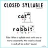 Teaching Closed Syllable Exceptions - Literacy Learn