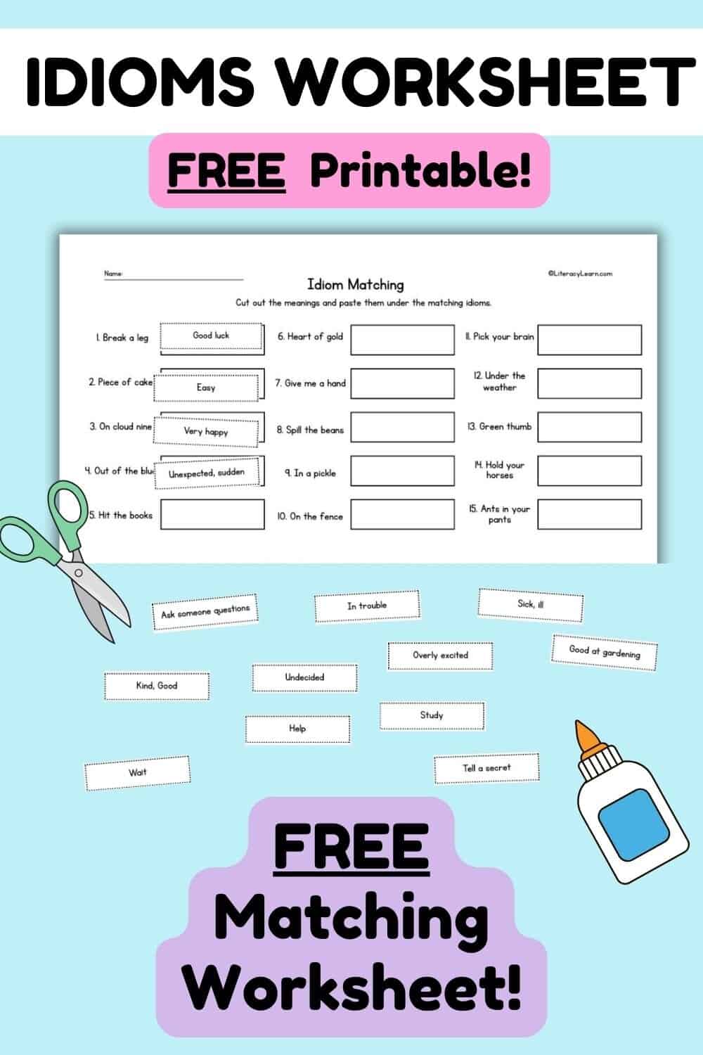 Free Idiom Worksheets