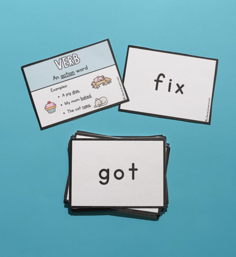Verbs Flashcards - 100 + FREE Printables - Literacy Learn