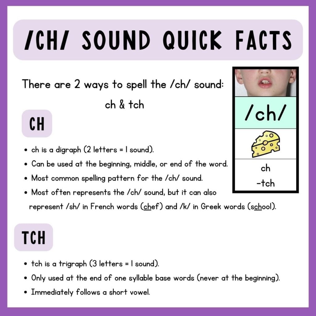 Ch vs TCH Spelling Rule + 5 FREE Worksheets - Literacy Learn