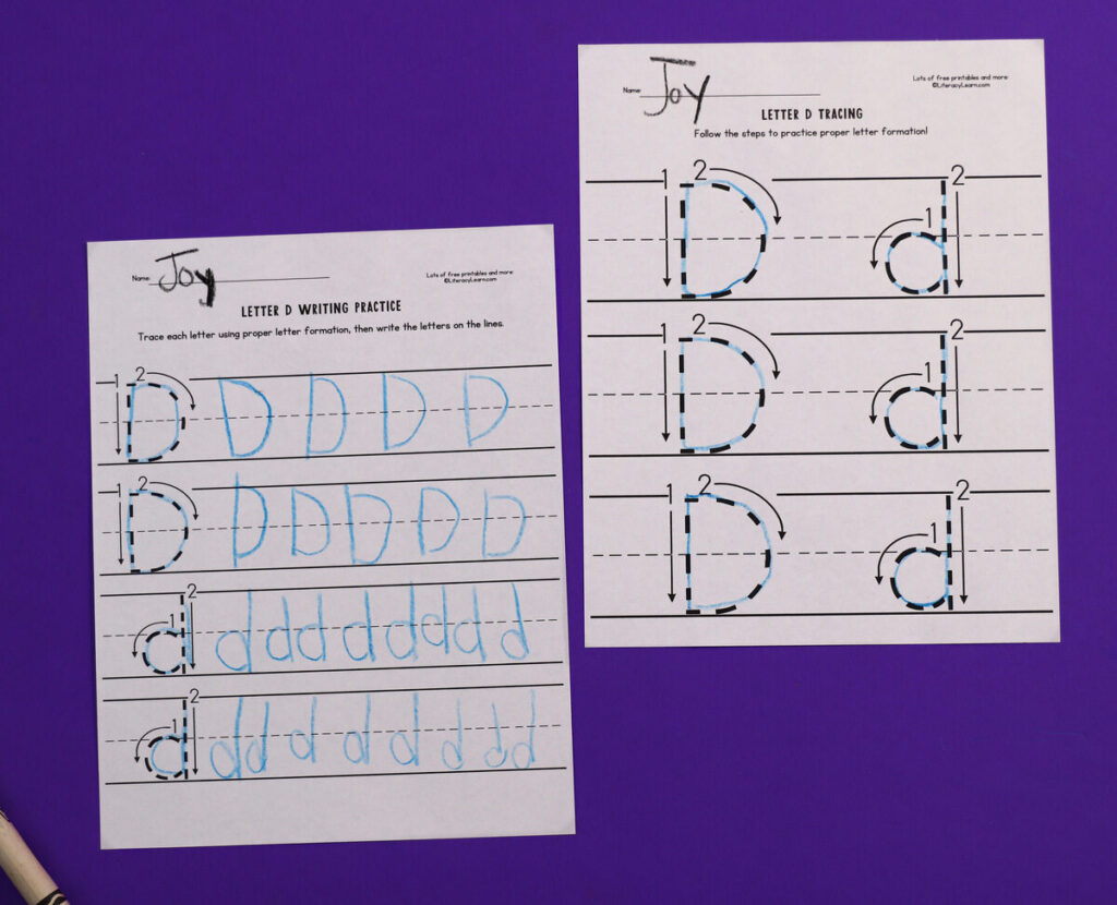 Letter D Worksheets - 10 FREE Printables - Literacy Learn