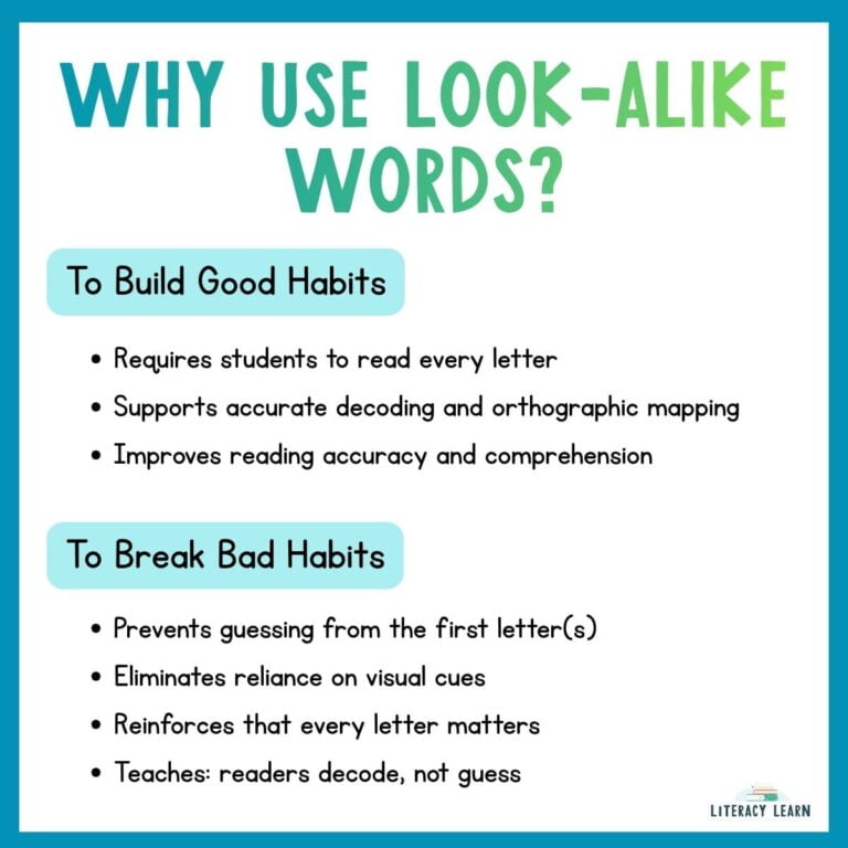Using Look-Alike Words for Phonics + Free Digraph Printables ...
