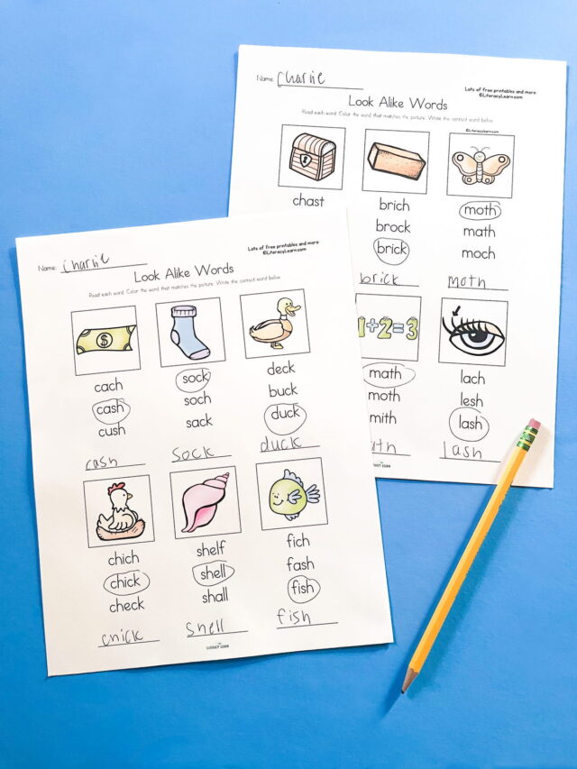 Using Look-Alike Words for Phonics + Free Digraph Printables ...