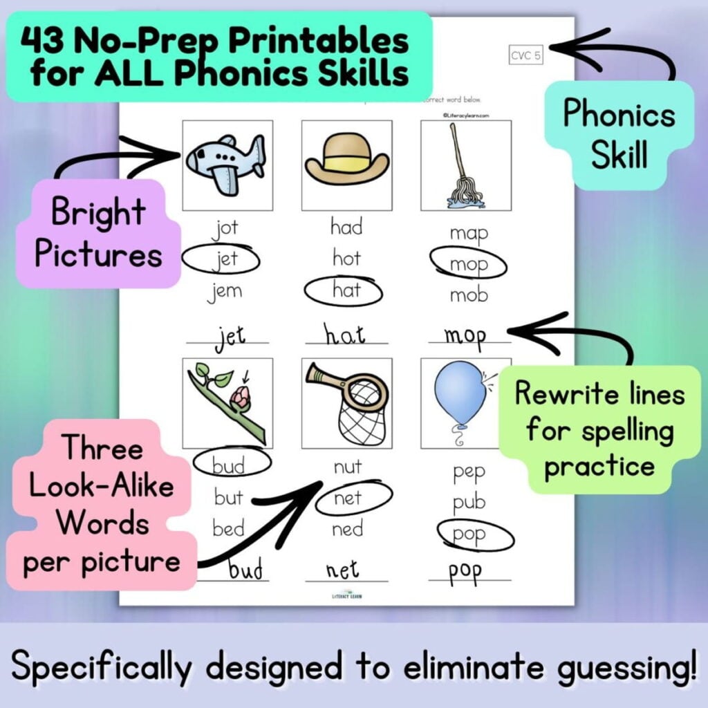 Using Look-Alike Words for Phonics + Free Digraph Printables ...